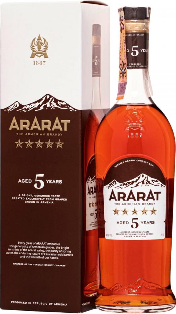 Brandy Ararat 5* 0,7l 40% | Cena, sklep internetowy online