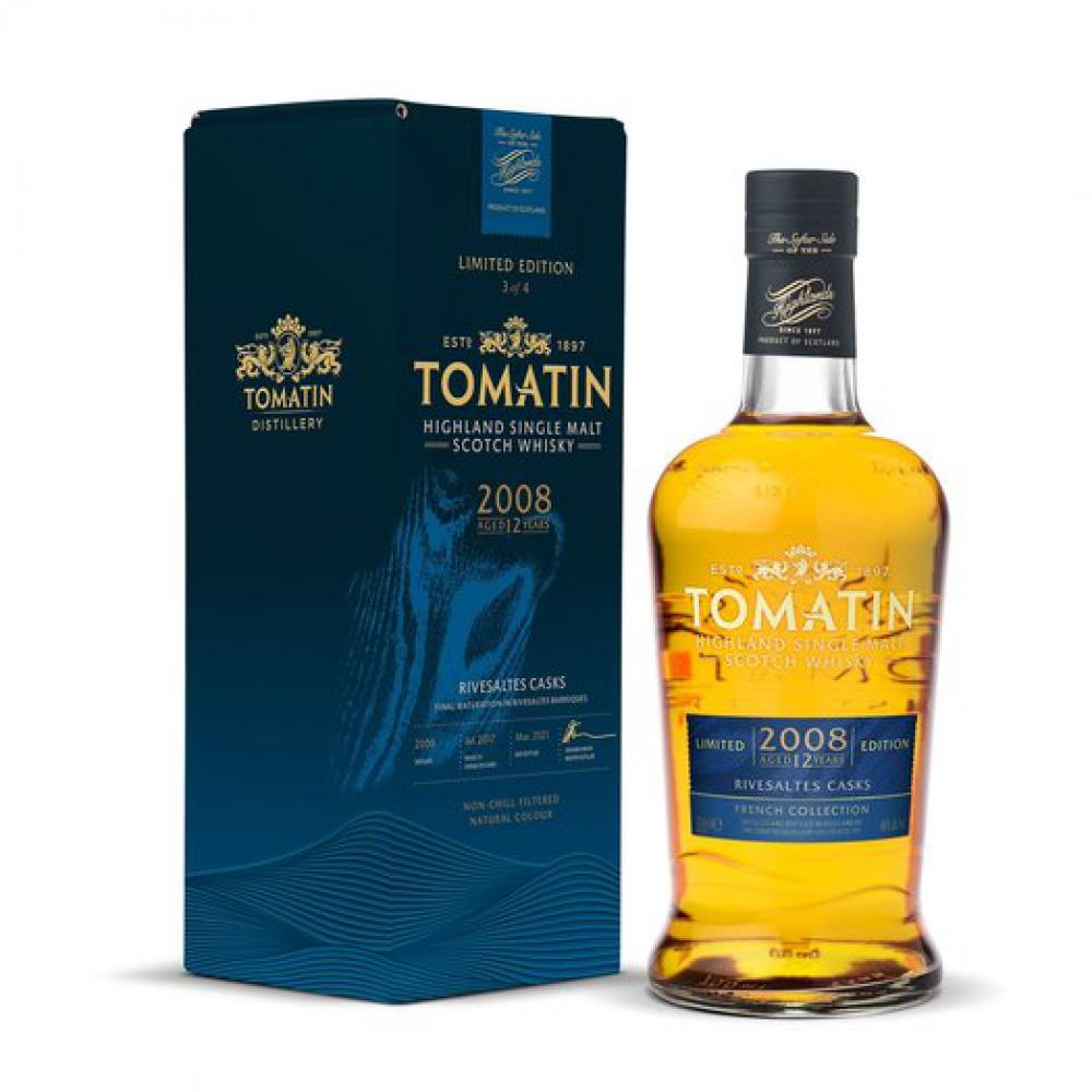 WHISKY TOMATIN FRENCH COLLECTION RIVESALTES CASKS 12YO 2008 46% 0,7L ...