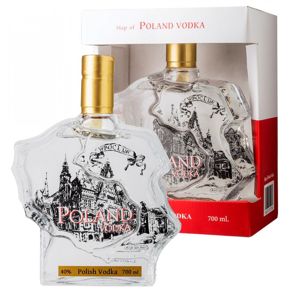 Wódka Mapa Poland Wrocław 0,7l 40% | alkoholeswiata24 | online