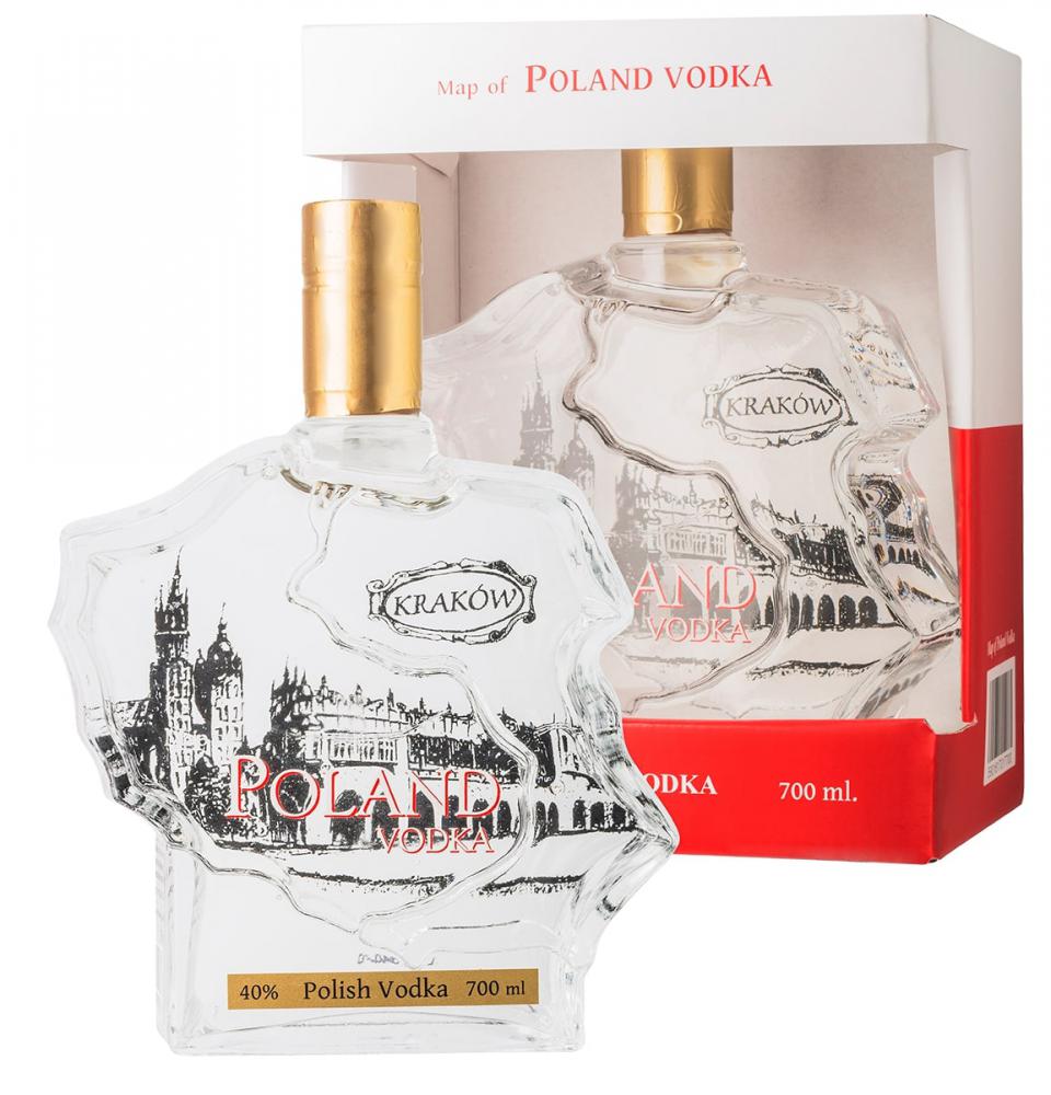 Wódka Mapa Poland Kraków 0,7l 40% | alkoholeswiata24 | online