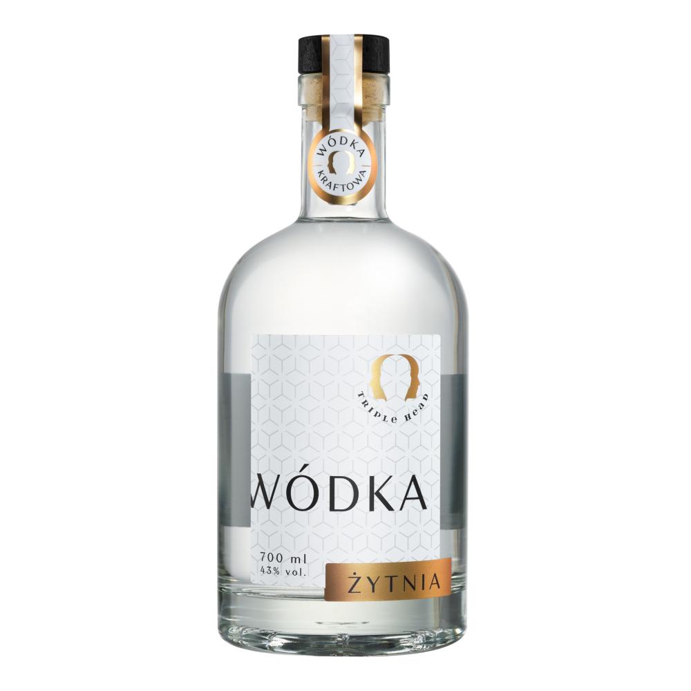 Wódka Triple Head Żytnia 0,7l 43% | wódka online | alkohole świata 24