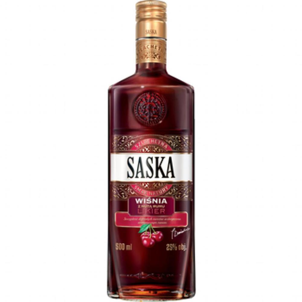 Wódka Saska Wiśnia z nutą rumu 0,5l 28% | alkoholeswiata24 | cena | online