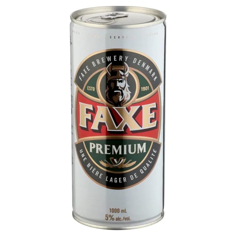 Piwo Faxe Premium 5% 1L Puszka – Duński Lager w Dużej Odmianie