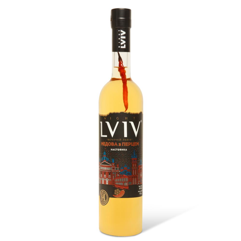 Wódka Lwów nocą miodowa z pieprzem i papryczką chili | online